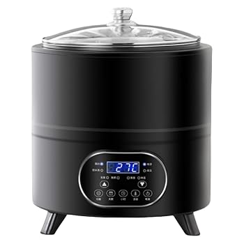 【中古】Vifxucy 業務用ヨーグルトメーカー 8L/12L オプション 大容量 304ステンレススチール内装 全自動業務用 恒温酵素 ライスワイン フルーツ発酵タンク 家庭用電気ヨーグルトインキュベーター (12 L,ブラック)【メーカ...