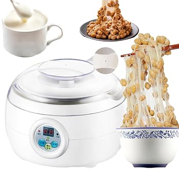 【中古】全自動納豆発酵機、1.5LインテリジェントPTC定温タイミング納豆ヨーグルトメーカーステンレス鋼の内タンク空気循環ヨーグルト、納豆、ライスワイン用 (23.5*16.5CM,ホワイト)【メーカー名】【メーカー型番】【ブランド名】No...