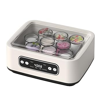 【中古】1.6Lエレクトリックヨーグルトメーカー、多機能の家庭用DIYプロフェッショナルローノイズ自動ヨーグルトマシン、LEDディスプレイとタイミング制御を備えた新鮮で健康的なデザートを作るため【メーカー名】【メーカー型番】【ブランド名】g...