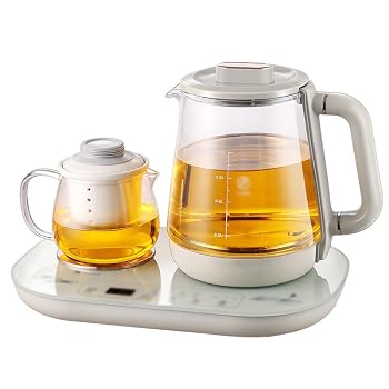 【中古】健康ポット、カップウォーマー付き600W電気ケトル、インフューザー付きコーヒー紅茶用ガラスケトル、6つのプリセット機能、11段階の温度調節、2H 40℃-90℃保温、タッチスクリーン【メーカー名】【メーカー型番】【ブランド名】gen...