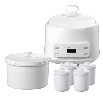 【中古】smdjszh 電気鍋 電気ポット 電気鍋 2人用 3L 全自動分離型シチューポット 電気煮込み鍋 セラミックスープ鍋多機能鍋 ?? ??? スロークッカー 保温調理鍋 ?煮? コンパクト 電気なべ 保温機能 保温 調理鍋 煮込み料...