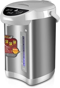 【中古】電気ポット 節電対策電気ポット 5.8Lポット マイコン式 整空焚き防止 安全ロック機能 シンプル操作でワンタッチ給湯水位窓 安全設計 ロック機能 再沸騰 給湯 節 過昇温度防止 省エネ 保温 シンプル 湯沸かし 湯沸し (シルバー...