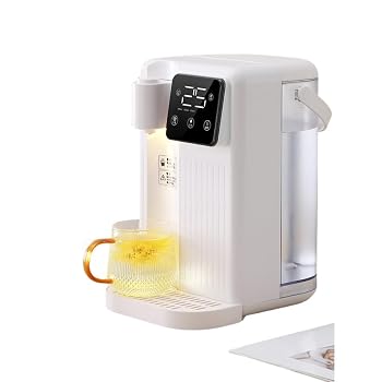 【中古】NYHGOXM 瞬間お湯沸かしウォーターサーバー 湯沸かしポット タッチパネル 3L 家庭用卓上コンパクトウォーターサーバー 12段階温度調整 3秒瞬間熱湯 温水 冷水 安全設計 簡単操作 子供 老人用 家庭 キッチン オフィスに最...