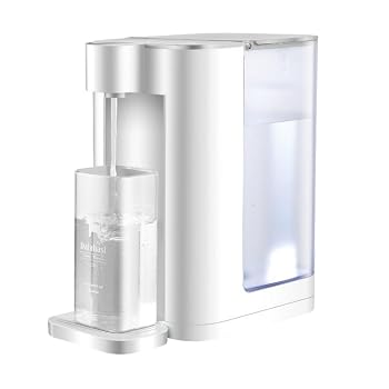 【中古】電気ポットウォーターサーバー 3L 簡単操作 3秒急速加熱 45℃-100℃ 5段階温度調整 2段階出水 シンプル設計 空焚き防止 保温ポット 大型 湯沸かし ポット オフィス 寝室用 (グリーン) (ホワイト)【メーカー名】【メー...