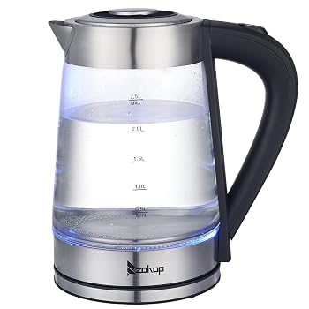 【中古】ガラス電気ケトル 青色周囲光付き 急速加熱エネルギークラス a 220V 2200W 2.5L 実用的 Comfortable anniversary【メーカー名】【メーカー型番】【ブランド名】KAMNIK 電気ケトル 【商品説明】...