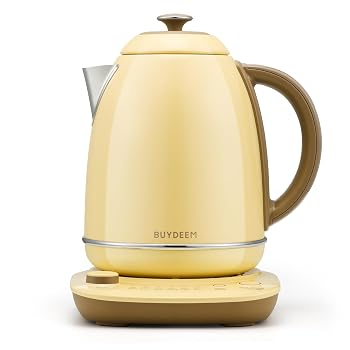 【中古】BUYDEEM K740 Electric Kettle with Temperature Control, 12H Keep Warm, Quick Boil, Stainless Steel Hot Water Boiler f...