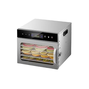 【中古】Jopsavm 食品乾燥機/食品脱水機/ドライフルーツマシン/ステンレススチール/大容量/使いやすい/家庭用および業務用/野菜/フルーツ/肉ジャーキー (6層,シルバー)【メーカー名】【メーカー型番】【ブランド名】Jopsavm フ...