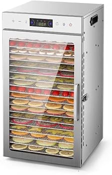 【中古】JBJSHHY フードドライヤー 食品乾燥機ステンレス鋼 食品脱水機 電気食品脱水機熱風循環 過熱防止機能内蔵 受け皿付きフード乾燥 タイマー付き 干小魚 花茶 ペット用お (18層,1)【メーカー名】【メーカー型番】【ブランド名】...