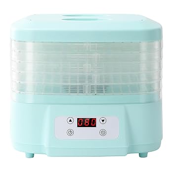 【中古】食品乾燥機、6層トレイフルーツドライヤー、35?80℃温度調節可能、可視化ウィンドウ、24時間タイマー、果物、野菜、肉、ペットスナックの乾燥用の取り外し可能なトレイ【メーカー名】【メーカー型番】【ブランド名】HYUIO フードドライ...