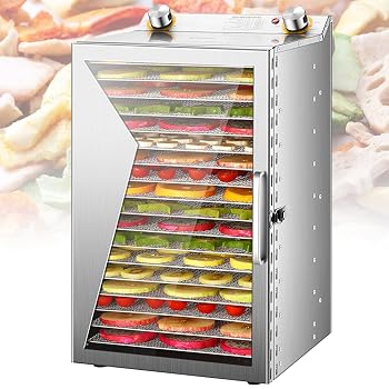 【中古】18トレイフルーツ乾燥機、食品およびジャーキー用脱水機、電気ペットスナック乾燥機、30-90°c温度制御12時間タイマー、魚野菜肉ジャーキーハーブ用の商業乾燥フルーツマシン【メーカー名】【メーカー型番】【ブランド名】WUDLi フー...
