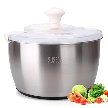 【中古】サラダスピナーステンレススチール、5クォート 野菜ウォッシュボウル、レタスクリーナーと乾燥機付き【メーカー名】【メーカー型番】【ブランド名】XAYCDEHN フードドライヤー 【商品説明】サラダスピナーステンレススチール、5クォート...