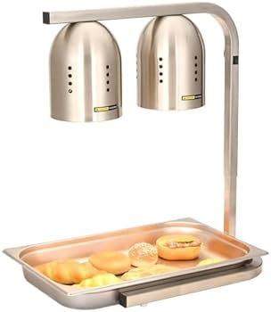 【中古】Xiraivke業務用食品ヒートランプ、ポータブルで高さ調節可能なビュッフェ用フードウォーマー。ステンレス製ヘッドと自立式デザインで、効率的に食品を保温。ワット数調整可能で、温かい食事を提供。【メーカー名】【メーカー型番】【ブランド...