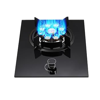 【中古】ポータブルガスストーブ、バーナー1つ、5.2KWキャンプ用ガスコンロ、9キャビティ高火力ガラス自立型クッキングトップ、NG/LPGガスソースキット、家庭用キッチン用(LPG)【メーカー名】【メーカー型番】【ブランド名】BFVCJLO...