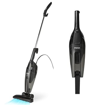 【中古】MAXZEN 掃除機 スティッククリーナー コード式 自立式 パワフル吸引 吸引力10000pa ダブルフィルター 簡単操作 紙パック不要 水洗いOK スティック ハンディ 充電不要 収納 軽量 サイクロン 黒 ブラック JC10S...