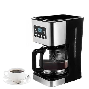 【中古】YWHT コーヒーメーカー 110V全自動 豆自動計量＆ミル 大容量4杯分 ガラスサーバー・24時間予約可能 取り外し可能給水タンク ブラック/ステンレスシルバー【メーカー名】【メーカー型番】【ブランド名】YWHT コーヒーメーカー...