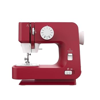 【中古】JoyeeLii 家庭用 電動ミシン 初心者に優しい ポータブル コンパクト ミニ 多機能 フル機能 スピード調整 簡単操作 低騒音 DIY 縫製 工芸に最適 (レッド)【メーカー名】【メーカー型番】【ブランド名】JoyeeLii ...
