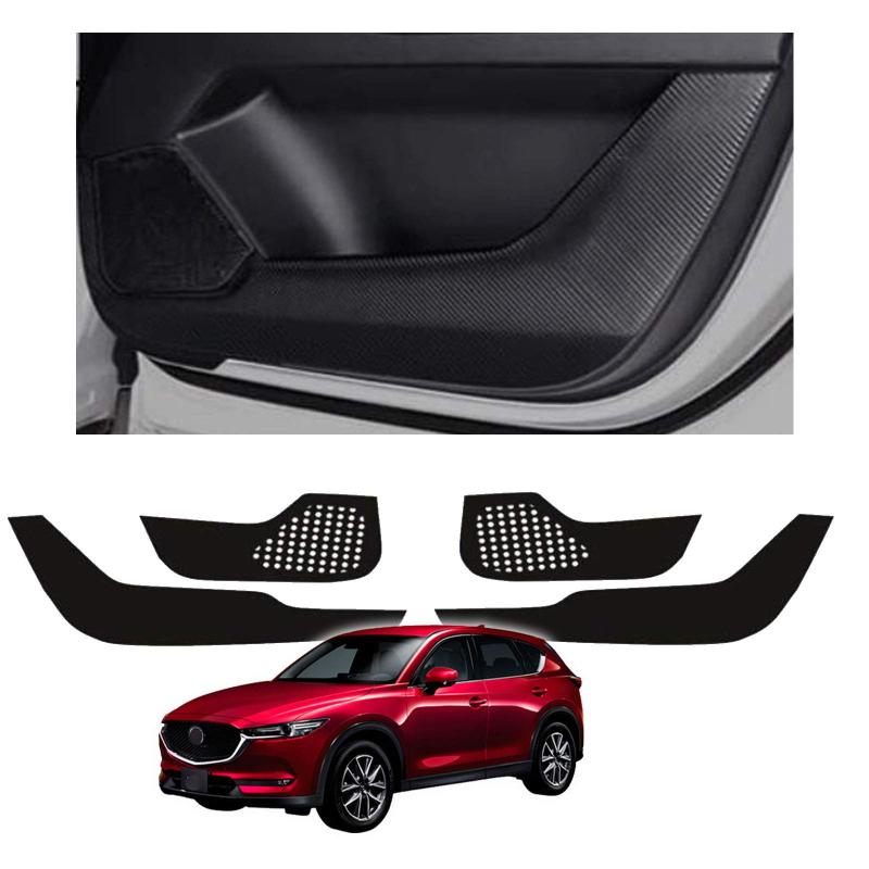 【4PCS】ドアキックプロテクター マツダ CX-5 KF系(2017~現行)/マツダ CX-8 KG系 (2017~現行) 対応 ドアキックガード ドアトリムガード 汚れ防止 傷防止 車種専用設計 内装パーツ インテリアパネル (1)対応...