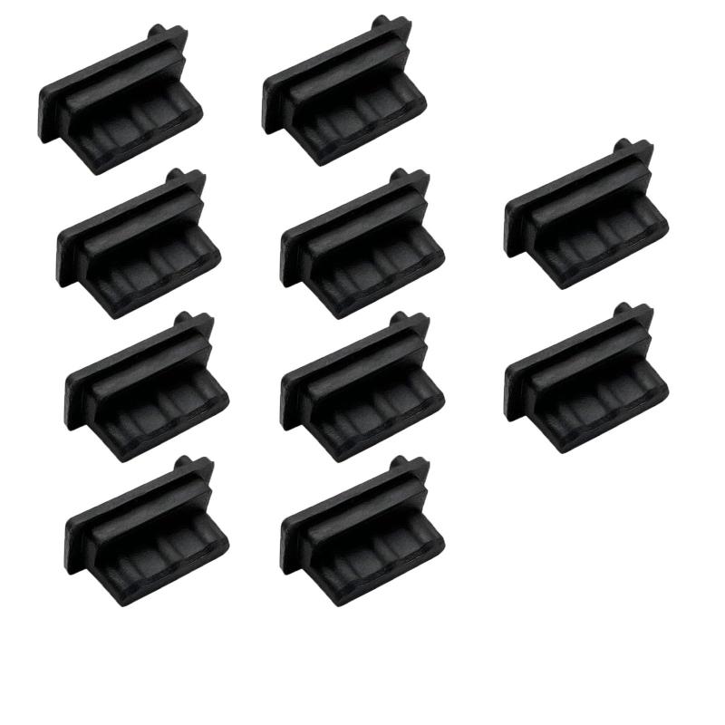 【LUYING】USB キャップ type-a 防塵USBポート保護キャップ セット USB 端子 TypeAポート用 シリコンゴム製 コネクタカバー (ブラック) 10個USB TypeAのメス側ソケットの保護カバー。同色10個セットで各...