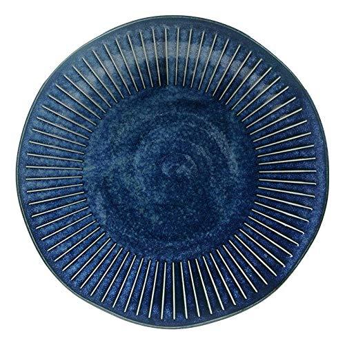 やまに 中皿 ブルー 19.7 海碧十草 05190527サイズ:幅/約19.7 x 19.7cm 高さ/約3cm(商品ごとに誤差があります)素材:磁器・日本製/美濃焼電子レンジ:対応家庭用食洗機使用:対応