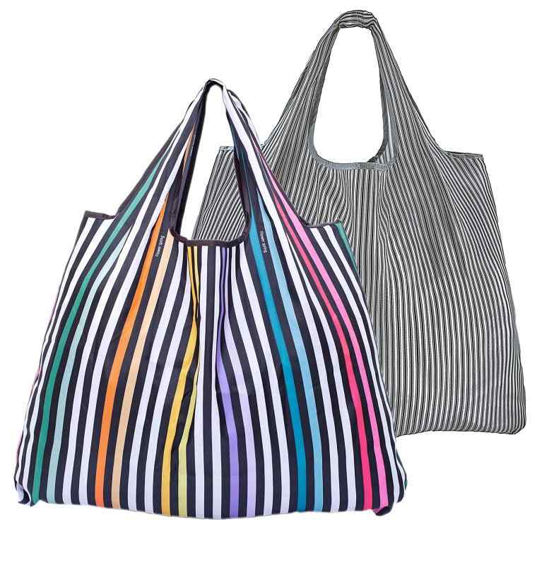 [LANODO] エコバッグ 大容量 WD 買い物袋 2個入