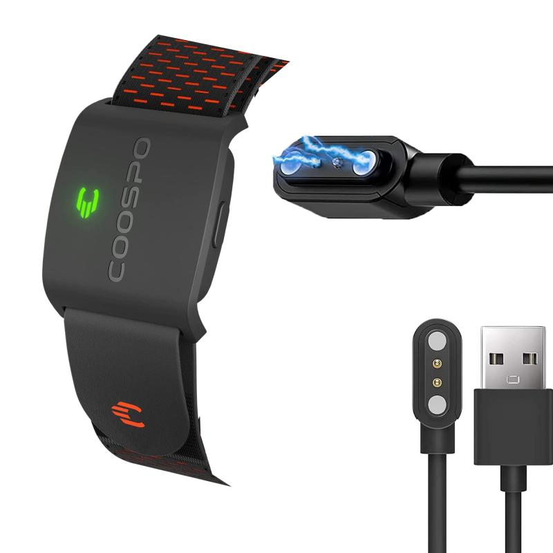 [Lamshaw] for COOSPO HW9 ケーブル, USB 磁気充電ケーブル 磁気吸着 1メートル 対応 COOSPO HW9 Heart Rate Monitor Armband/MOOFIT HW401 Heart Rate ...