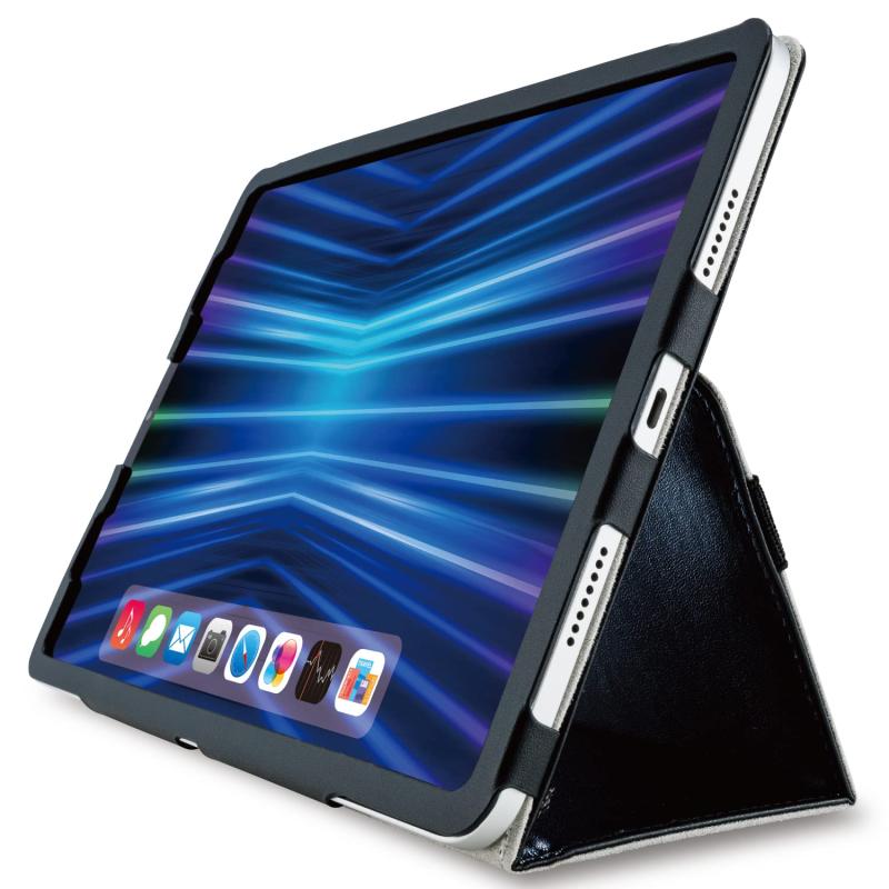エレコム iPad Pro 11 第4世代 （2022年） ケース カバー フラップケース 2アングル ソフトレザー素材 ブラック TB-A22PMPLFBKシーンに合わせて2アングルにできる、軽量設計のiPad Pro 11インチ 第4世...