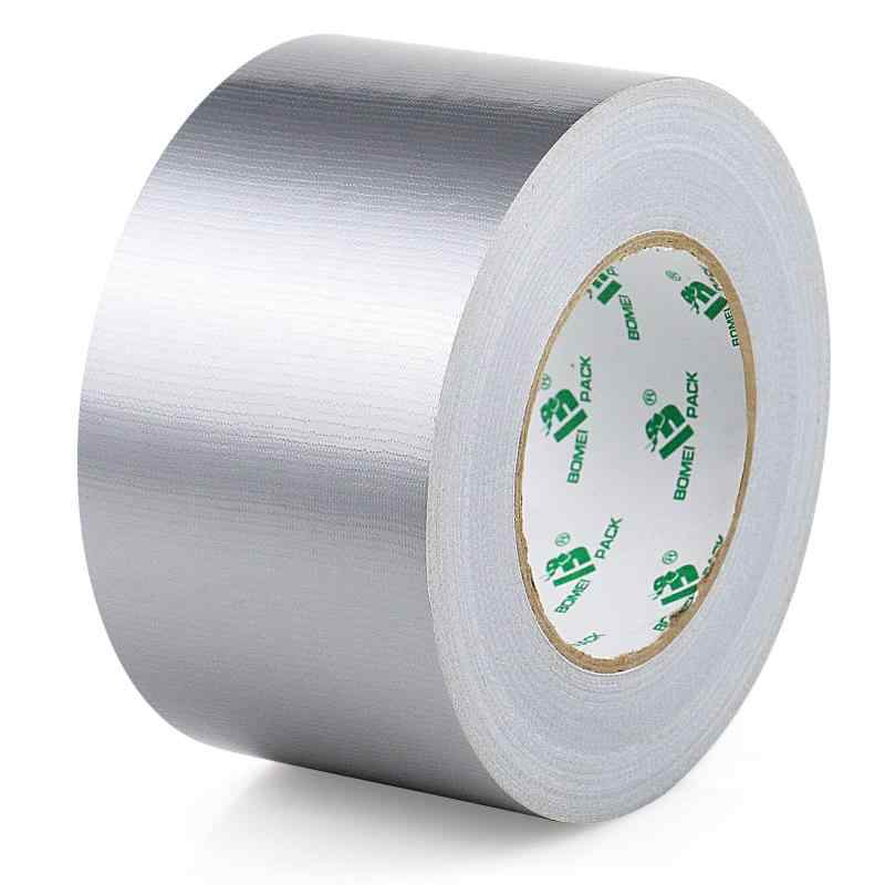 BOMEI PACK ガムテープクロスシルバー丈夫な商品用ストロングテープ梱包固定修理ストロングテープ75mm*50m 1ロール付属幅 75 mm の銀製ダクトテープ: 48 mm より幅が広く、ベアリングのシールプロセスを迅速かつ効率的に...