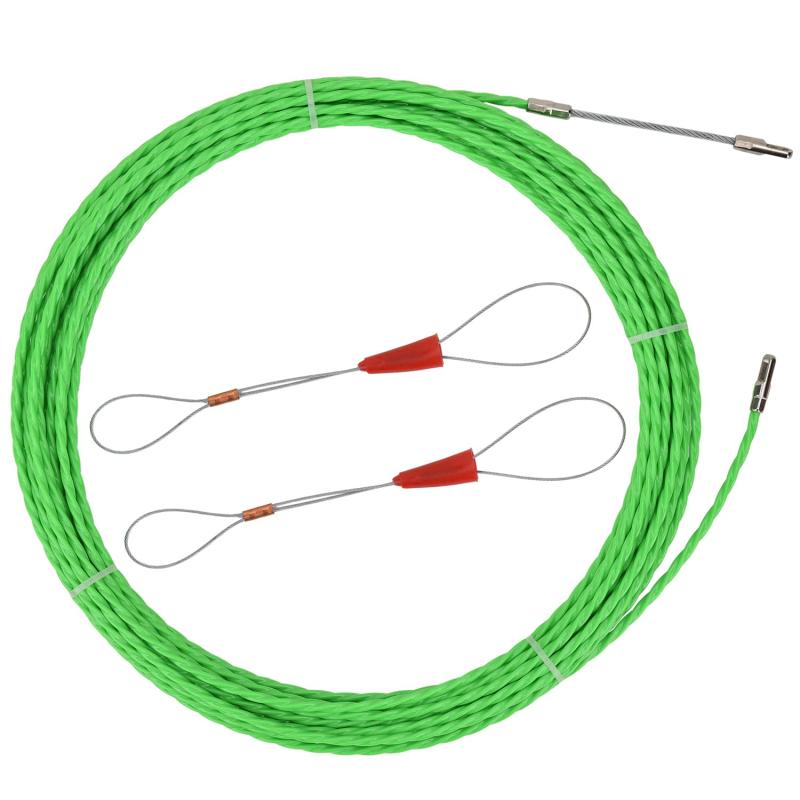 【LCYOUTH】通線 入線専用ワイヤー 通線工具 スチールワイヤー ロッド径 4.5mm【通線】材質:PET樹脂 ステンレス 長さ:15m ロッド線径:約4.5mm 索引するリード線付【詳細なパラメータ】スネークヘッド穴の内径:約φ4mm...