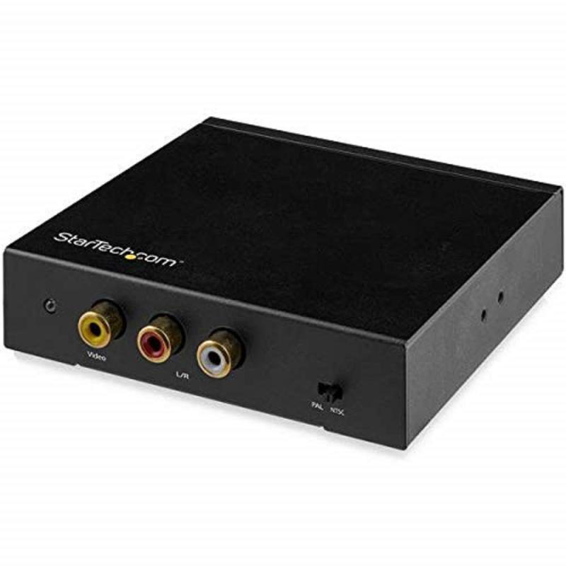 StarTech.com HDMI - コンポジット変換コンバーター 入力:HDMI／出力:RCA（映像／ステレオ音声）NTSC／PAL切替スイッチ 1080p対応 HD2VID2[アップグレードコストの回避] HDMI信号をRCAコンポジ...