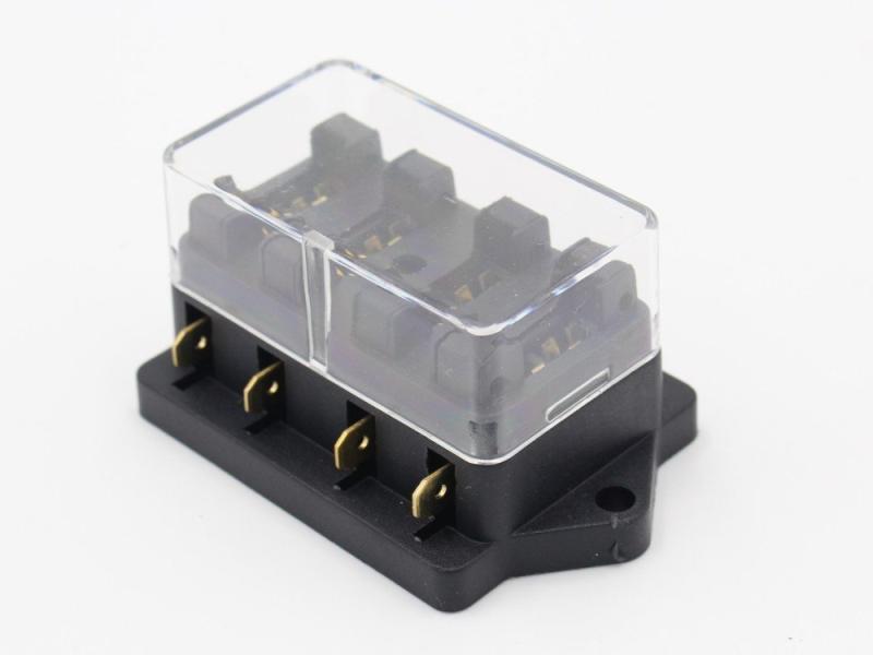 スミティ （ Smiti ） 自動車用 汎用 ヒューズ ボックス 4 ～ 12 回路増えた 回路 ヒューズ を 1カ所に まとめて 集中的 に 管理 できます平型 ヒューズ 専用、カバー 付き回路 との 接続 は、 平型 端子 を 使用 し...