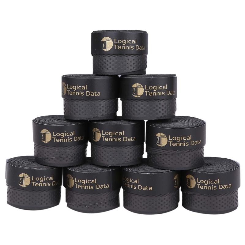 Logical Tennis Data グリップテープ ドライ 10本セット テニス ラケット グリップ バドミントン 110×2.5cmエンボス加工で究極のグリップ力を実現 エンボス加工が施されたドライタイプのグリップテープは、滑らずしっ...