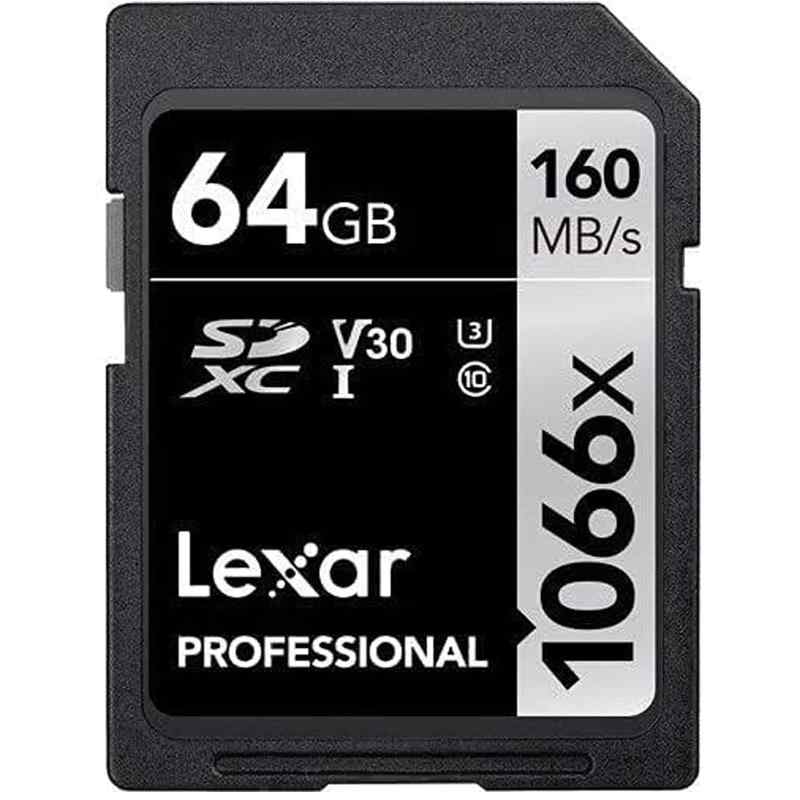 Lexar® Professional 1066x SDXC™ UHS-I Card SILVER Series 64GB LSD1066064G-BNNNG 海外パッケージ版 (64GB)レクサー。メモリーカード。