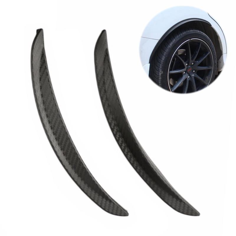汎用 オーバーフェンダー 自動車フェンダーモール ホイールマッドガード 2本セット 堅牢性 傷防ぐ しっかりフィット 高強度靭性 自動車 トラック 装飾性 車の前後フェンダー マッドガード 【縞砂防止、プラスチック製ウォータープルーフ】汎用...