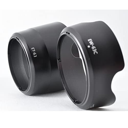 ATAK Canon キャノン ダブルズームキット 同梱レンズ 互換 EOS Kiss X9 X10 X10i X9i X8i X7i 9000D 8000D 80D 70D【 EW-63C】【 ET-63】【UVフィルタ2枚】セット