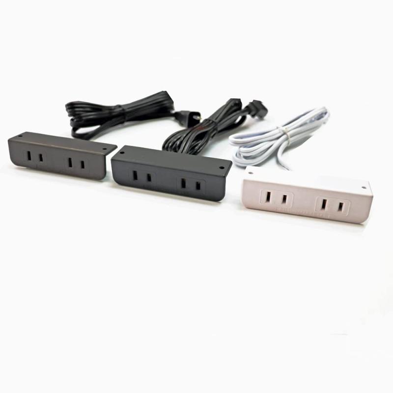 staxtools ネジ固定式 家具用後付け コンセント スッキリデザイン 3色あり