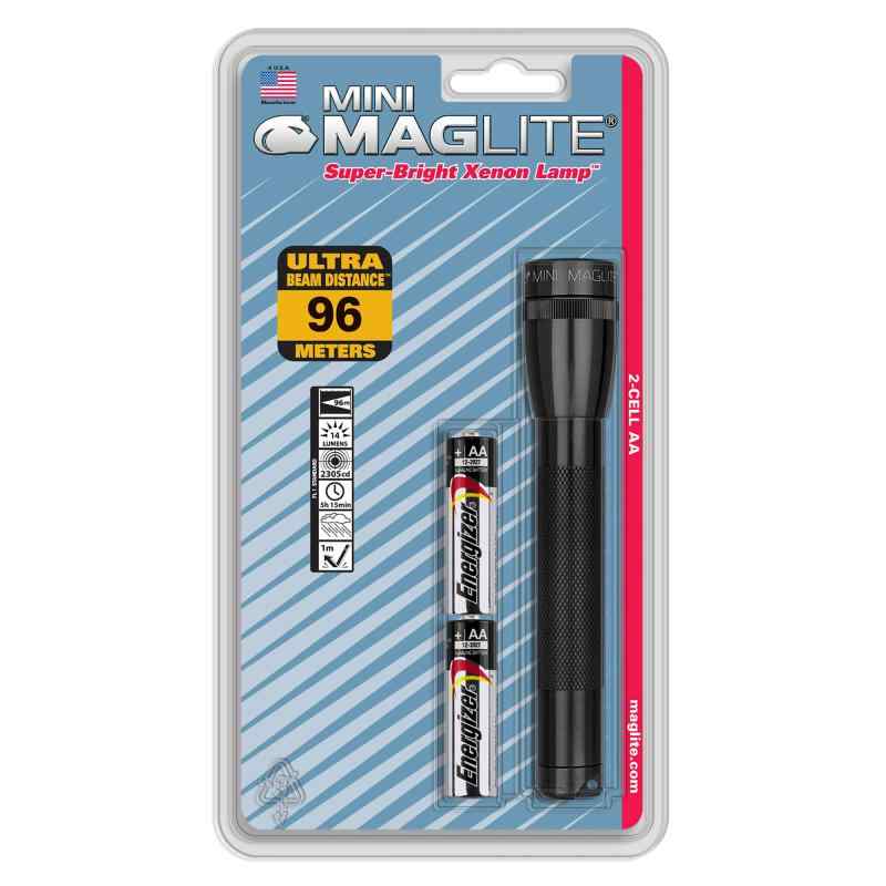 MAG-LITE(マグライト) 2AA BP BK M2A016V燭光2200cpランプ寿命3~4回(電池を交換する回数)電池寿命/連続点灯6~7時間付属品/単3アルカリ電池2本サイズ/14.5cm重量115g数値はあくまで標準値であり、周...