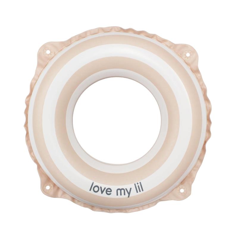 ラブマイリル 浮き輪 スイムリング 60cm 3才以上～ くすみカラー ストライプ おしゃれ 子供用 レジャー プール 海水浴 夏休み