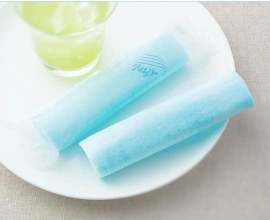 王子タイムリー 紙おしぼり HCタイムリー 青 少量パック(150本)高級感ある大きめサイズの紙おしぼり厚手のエアレード不織布をふんわりとロールした丸型タイプ爽やかなパステルブルー270×300mm　150本入