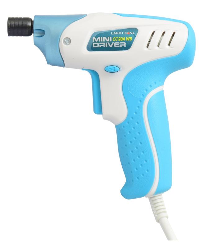 高儀(Takagi) EARTH MAN AC100V ミニドライバー ホワイトブルー CC-20AWB仕様:電圧:AC100V、 周波数:50/60Hz、 電流:0.35A、 定格消費電力:25W回転数:約170min-1最大トルク:約3...