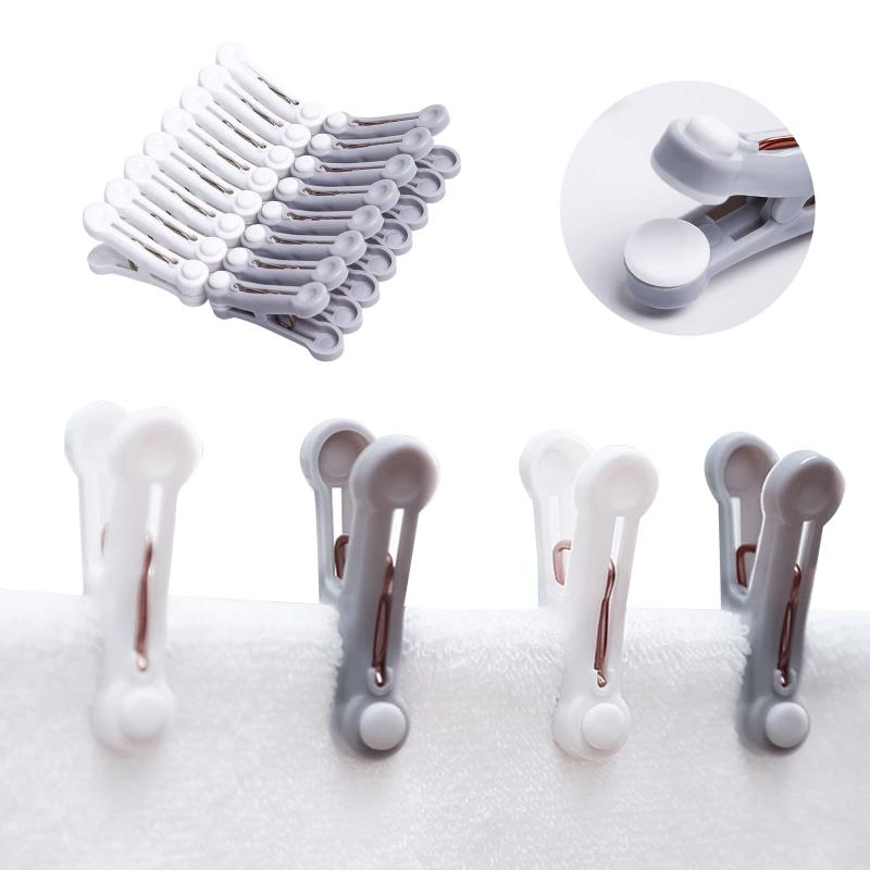 ALLMIRA 洗濯バサミ せんたくばさみ 洗濯ばさみ 洗濯クリップ 強力 跡がない 滑り止め ノンスリップ 防風タイプ 跡がない 多用途 錆びにくい 洗濯ピンチ【セット内容】洗濯はさみ×12個【サイズ（約）】5.5CM×1.5CM、クリッ...