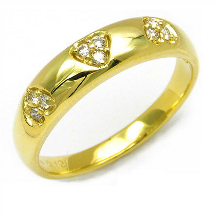 地金 K18 イエローゴールド（画像サンプル品） PT900 K18 イエロー/ホワイト/ピンク K10 イエロー/ホワイト/ピンク 金種は上記からご選択頂けます 石 ダイヤモンド 9石 合計約0.12ct 最大幅 約4.6mm 総重量 約...