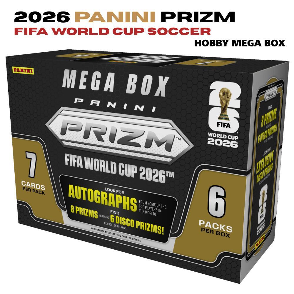 2026 Panini Prizm FIFA W杯 サッカー Hobby Mega Box パニーニ プリズム ホビー メガボックス 1箱42枚入(7枚×6パック) ハーランド マラドーナ カラーブラスト マンガ Manga 激レア 封入 ...