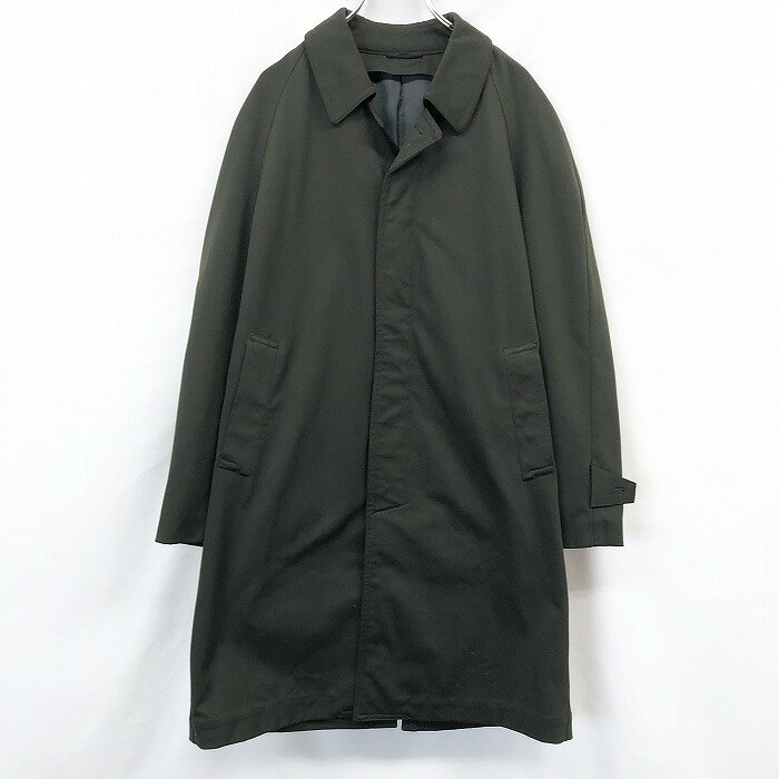 【中古】Johnstone ジョンストン 100 A体 メンズ ステンカラーコート 背抜き裏地 フライフロント ラグラン 長袖 ポリ100% ダークグリーンカーキ系 商品データ ブランド Johnstone （ ジョンストン ） 商品タイト...