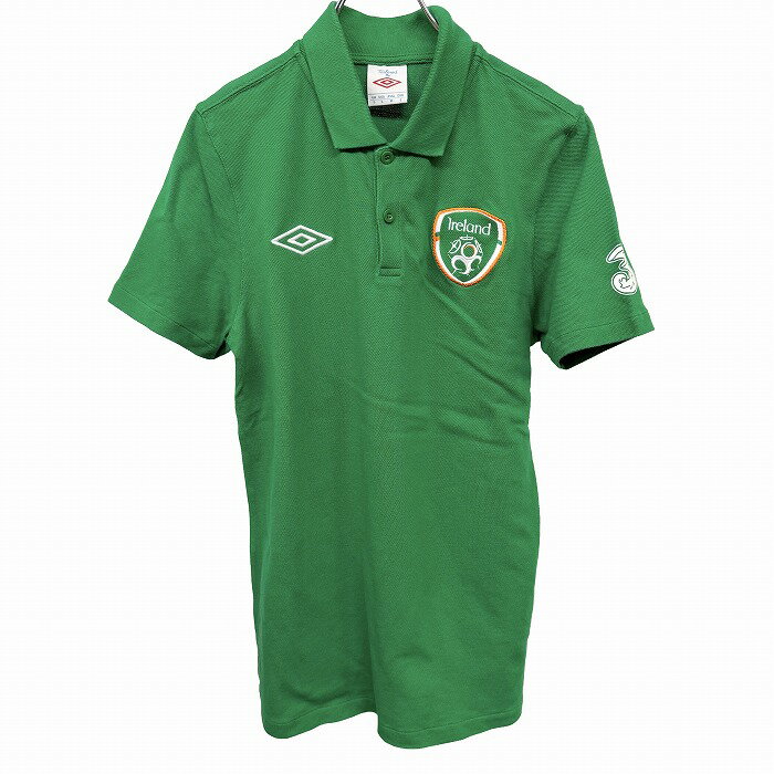 【中古】アンブロ Tailored by umbro ポロシャツ 鹿の子 サッカー アイルランド 半袖 古着 綿100% M グリーン 緑×オレンジ×白 レディース 商品データ ブランド Tailored by umbro （ アンブロ ）...