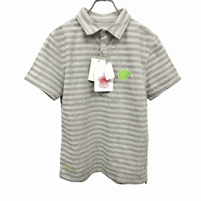 【新品】Palms＆co. ゴルフ ポロシャツ 今治パイル タオル地 ボーダー 半袖 綿×アクリルなど L グレー グレー×杢グレー×緑 レディース 商品データ ブランド 【新品】Palms＆co. （ - ） 商品タイトル 【新品】Pal...