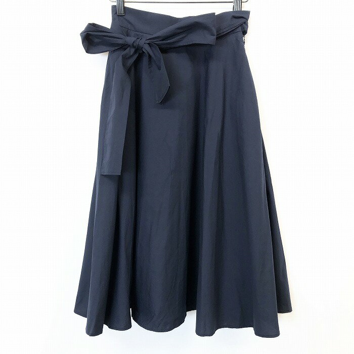 【新品】UNIQLO × JW ANDERSON ユニクロ 58 レディース ハイウエストフレアスカート 裏地付き ウエストリボン 無地 服 綿100% ネイビー 紺 商品データ ブランド 【新品】UNIQLO × JW ANDERSON ...