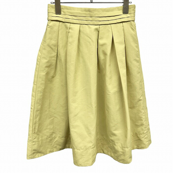 【新品】ROPE PICNIC フレアスカート ひざ丈 無地 タック ウエストゴム 裏地付き ナイロン×ポリ 38 イエローグリーン 黄緑 レディース 商品データ ブランド 【新品】ROPE PICNIC （ - ） 商品タイトル 【新品】...