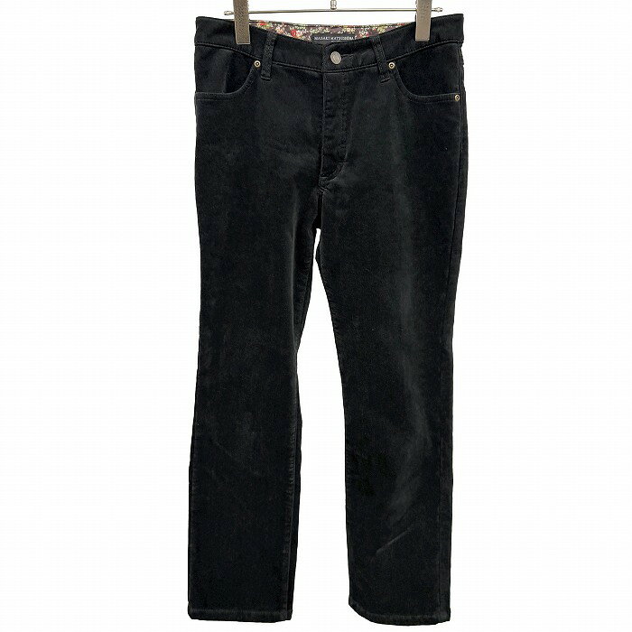 【中古】マサキマツシマ MASAKI MATSUSHIMA JEANS 細畝 コーデュロイパンツ 裏起毛 ウエストに花柄裏地 綿×ポリウレタン 67 ブラック レディース 商品データ ブランド MASAKI MATSUSHIMA JEANS...