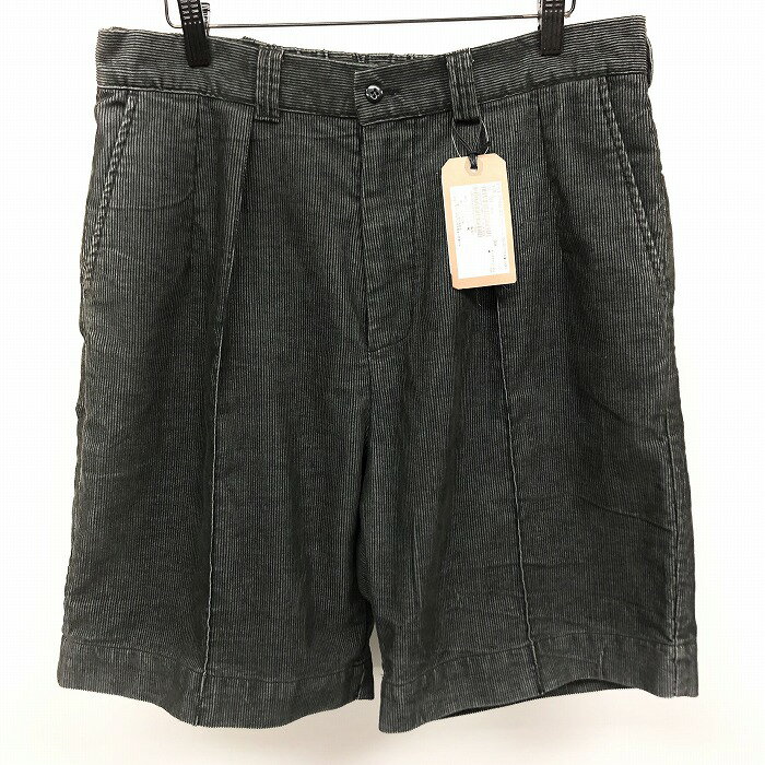 【新品】JS.WORKS JOURNAL STANDARD - L メンズ センターライン コーデュロイショーツ ショートパンツ ハーフパンツ ウエストゴム 黒系 商品データ ブランド 【新品】JS.WORKS JOURNAL STANDA...