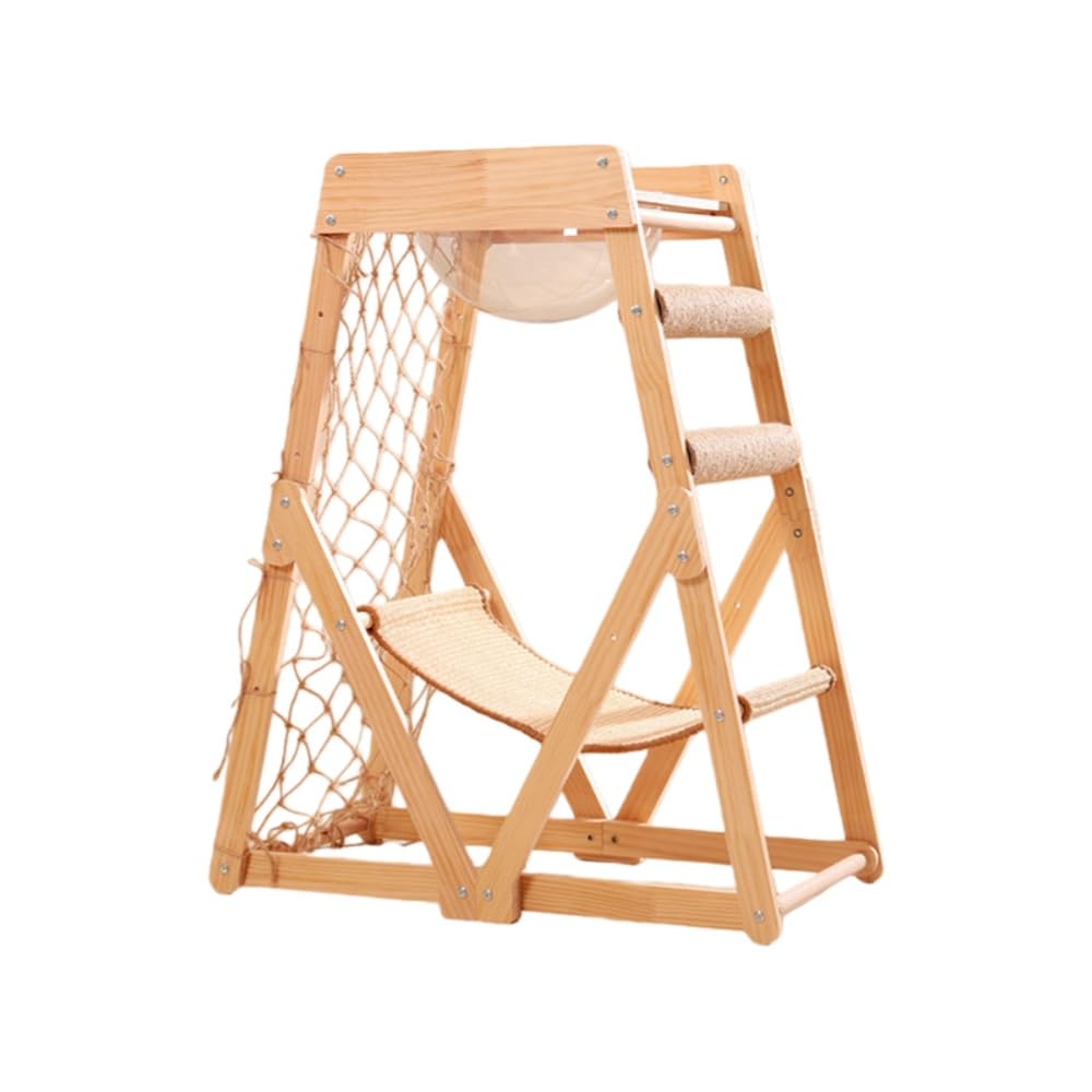 登攀探索本能を考慮した細身設計で、敏捷性を発揮できる適切な高さを提供。室内スペースを節約しつつ、猫の活動ニーズを満たし、運動不足を解消。猫の入居後、猫塔近くでの遊び時に誘導し、最初の爪研ぎ時に家具ではなく猫塔を選ばせる。猫ベッドのそばに配置...